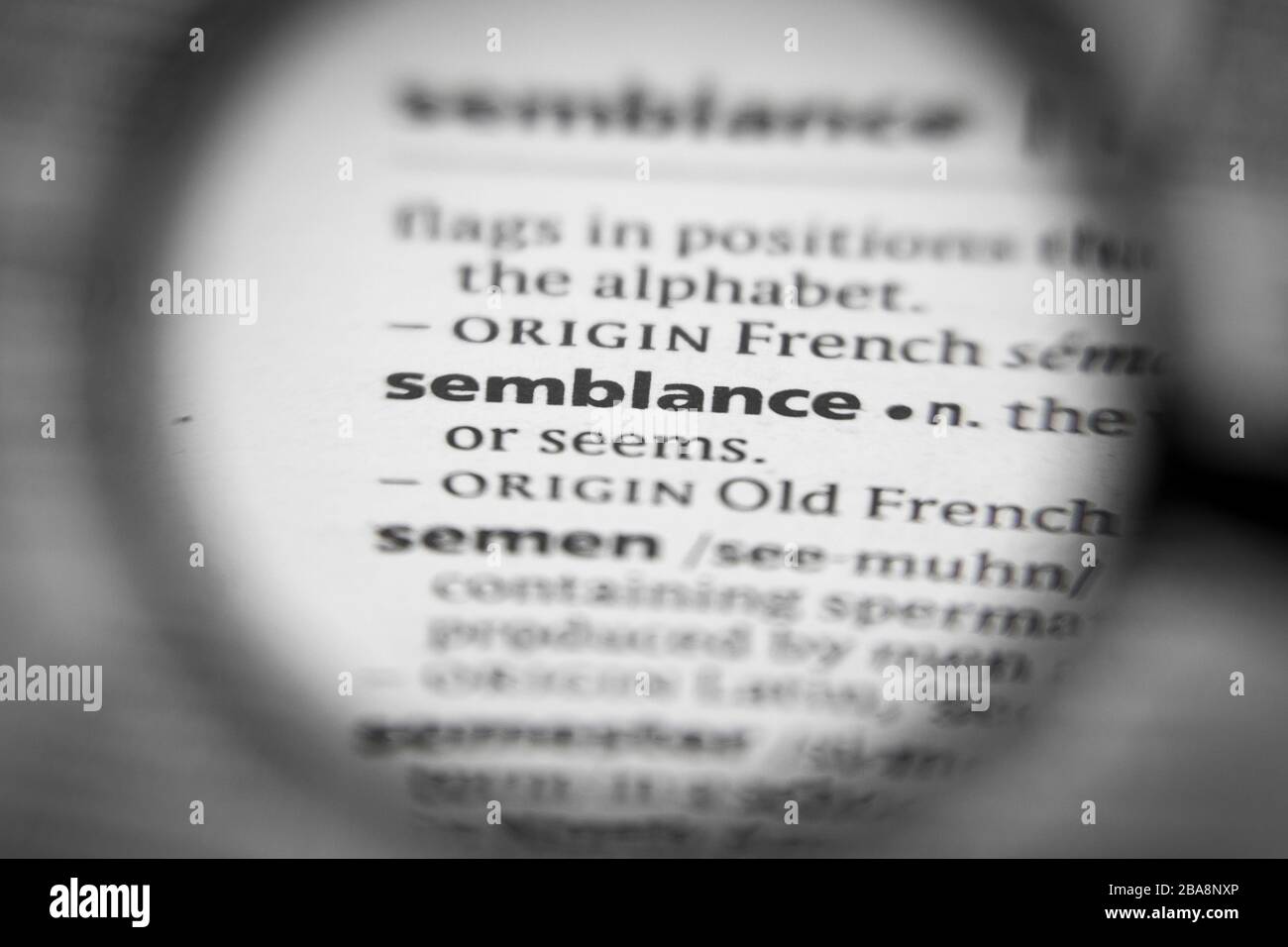 Word or phrase semblance in a dictionary. Great photo for your needs ...