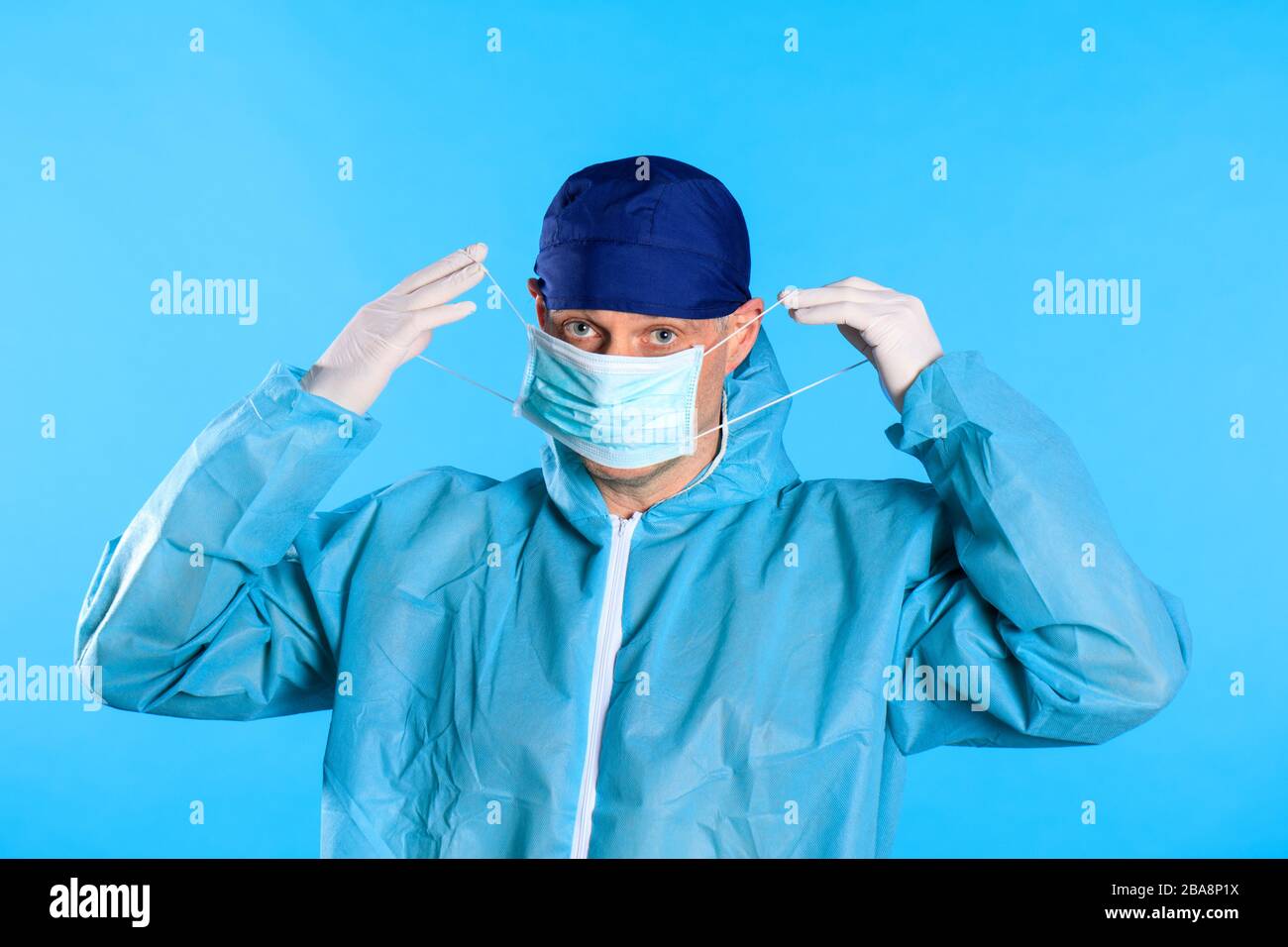 Decontamination suit hi-res stock photography and images - Alamy