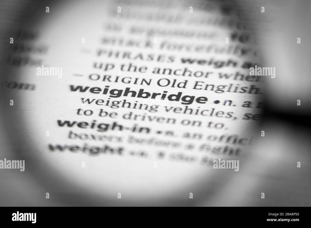 Word or phrase weighbridge in a dictionary. Great photo for your needs ...