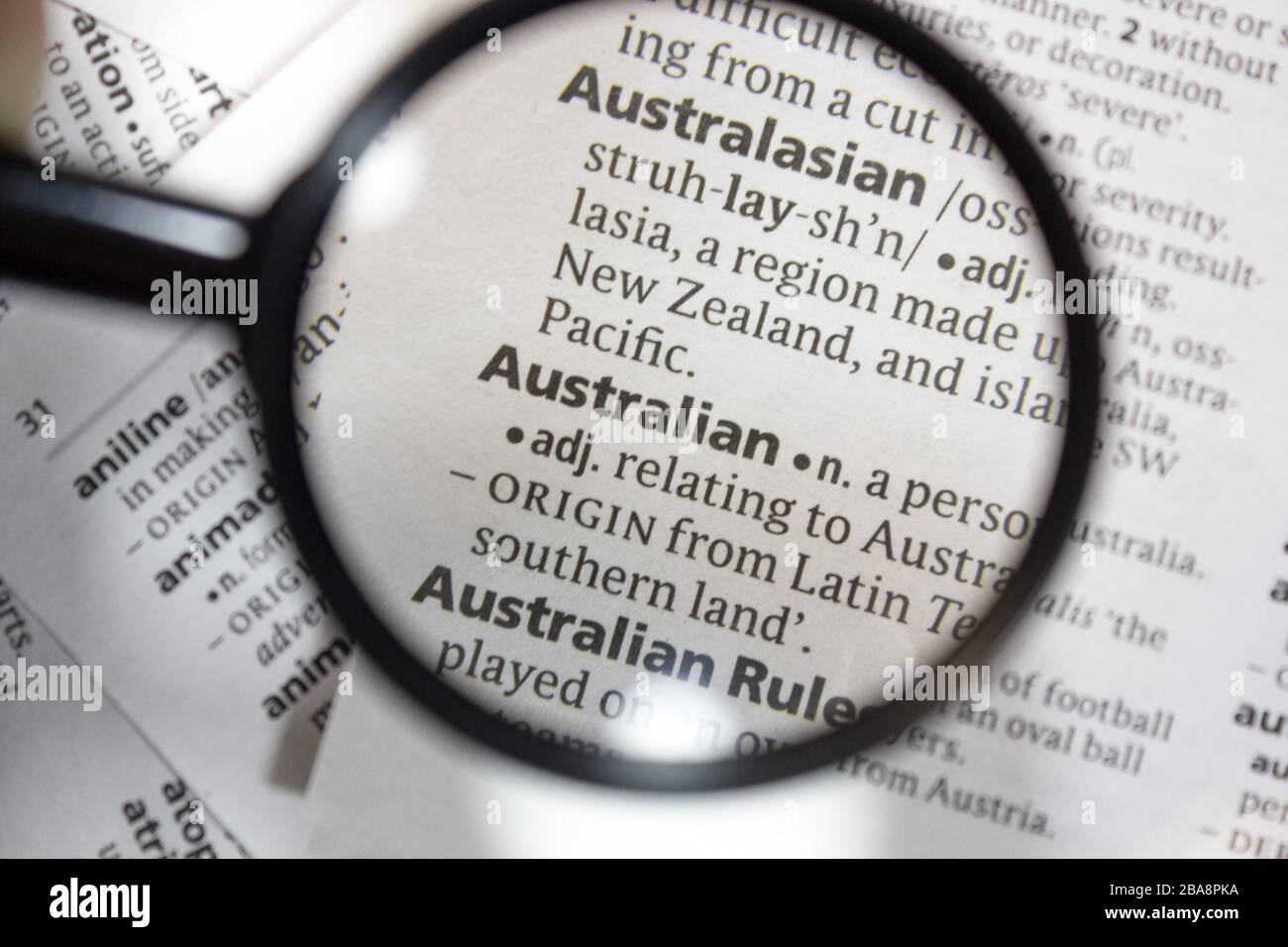 Australian dictionary hi-res stock photography and images - Alamy