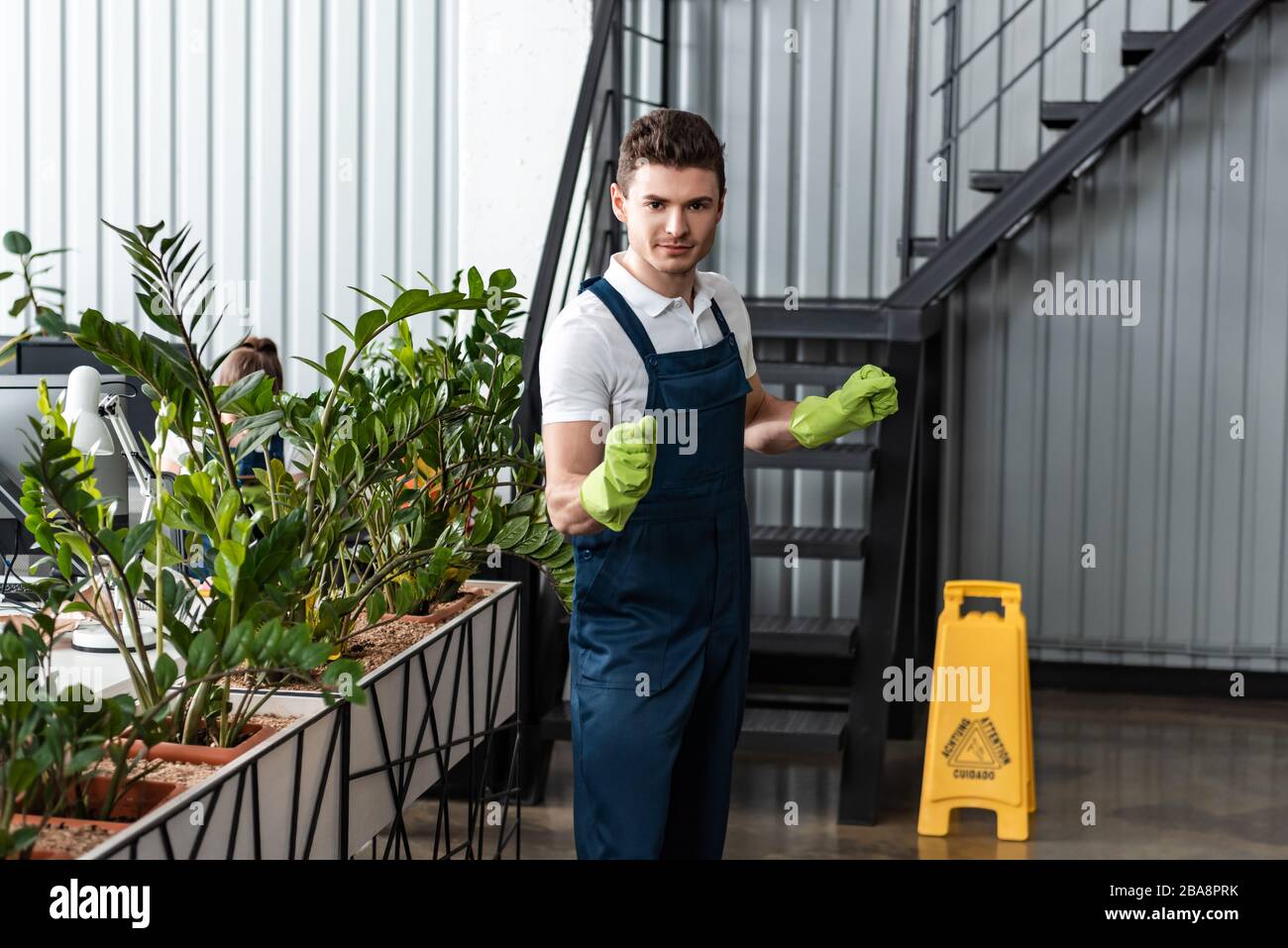 Green rubber overalls hi-res stock photography and images - Alamy