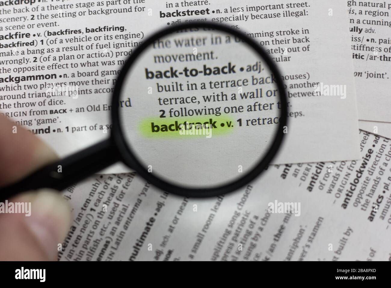 Backtrack hi-res stock photography and images - Alamy