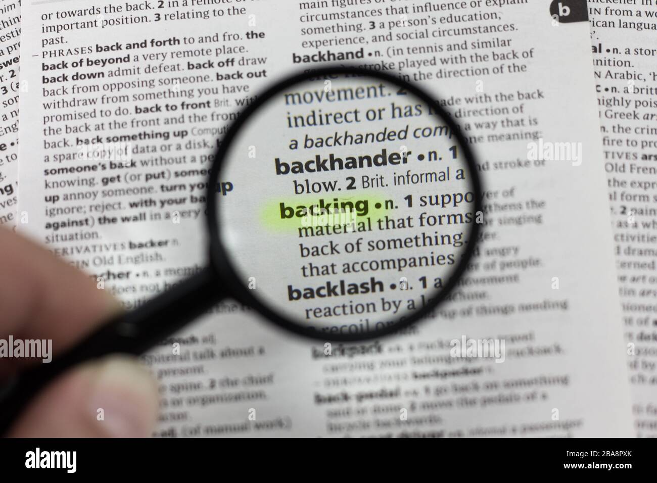 White backing paper hi-res stock photography and images - Alamy