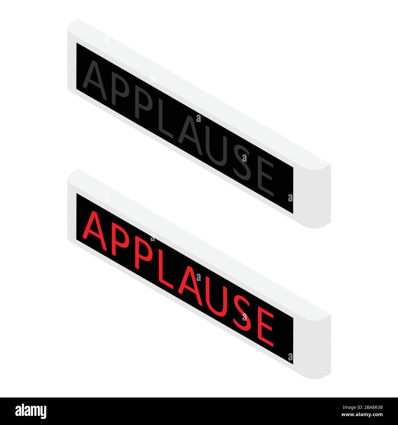 Applause warning board message set Stock Vector Image & Art - Alamy
