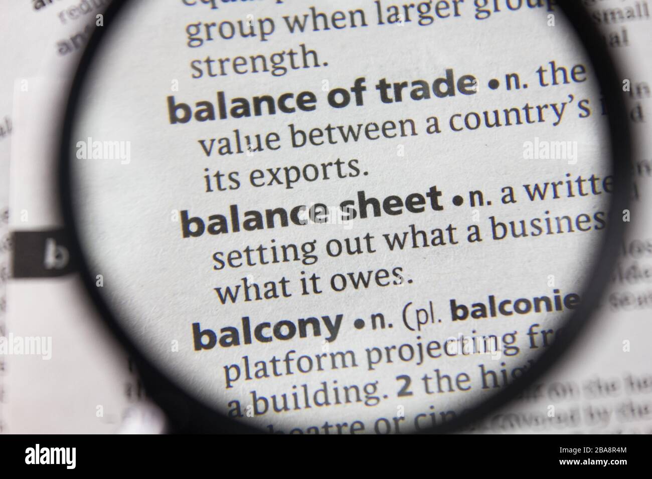 Dictionary definition word balance hi-res stock photography and images ...