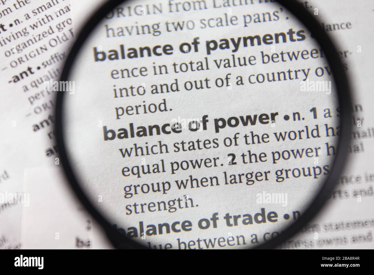 Dictionary definition word balance hi-res stock photography and images ...