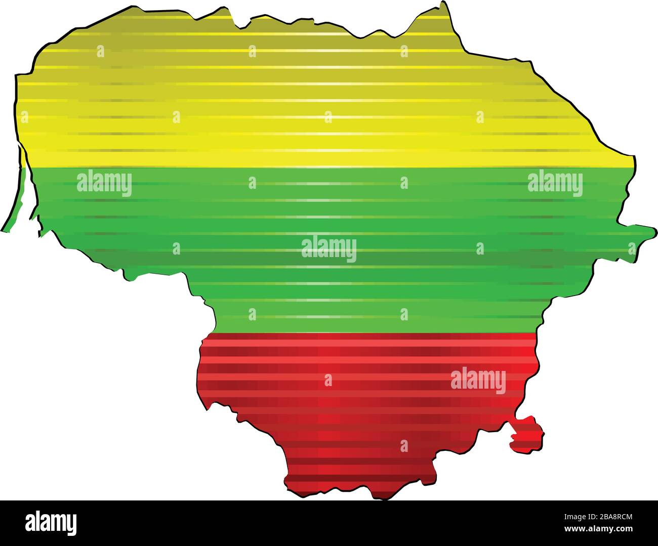 Shiny Grunge map of the Lithuania - Illustration, Three Dimensional Map ...