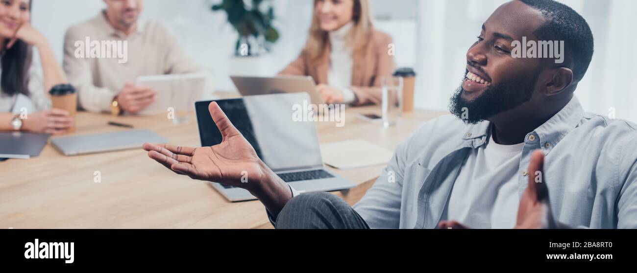 Panoramic shot young businessmen hi-res stock photography and images ...