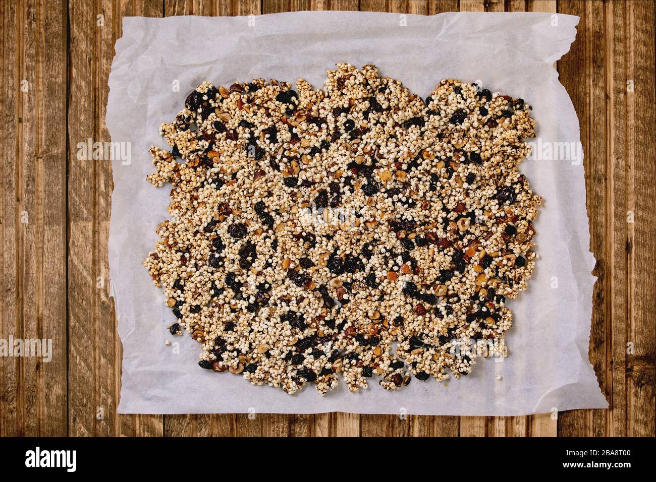 Homemade puffed millet granola Stock Photo - Alamy