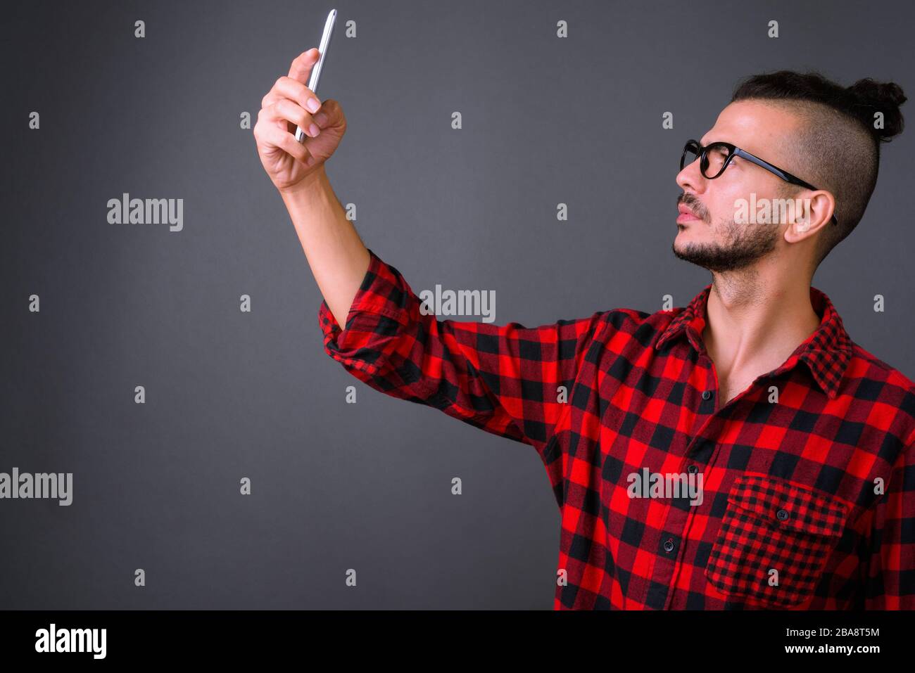 Closeup man taking bun hi-res stock photography and images - Alamy