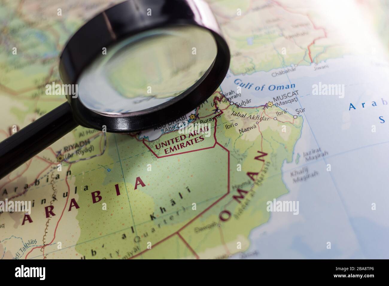 United Arab Emirates or U or atlas.A or atlas.E or atlas. on the map of ...