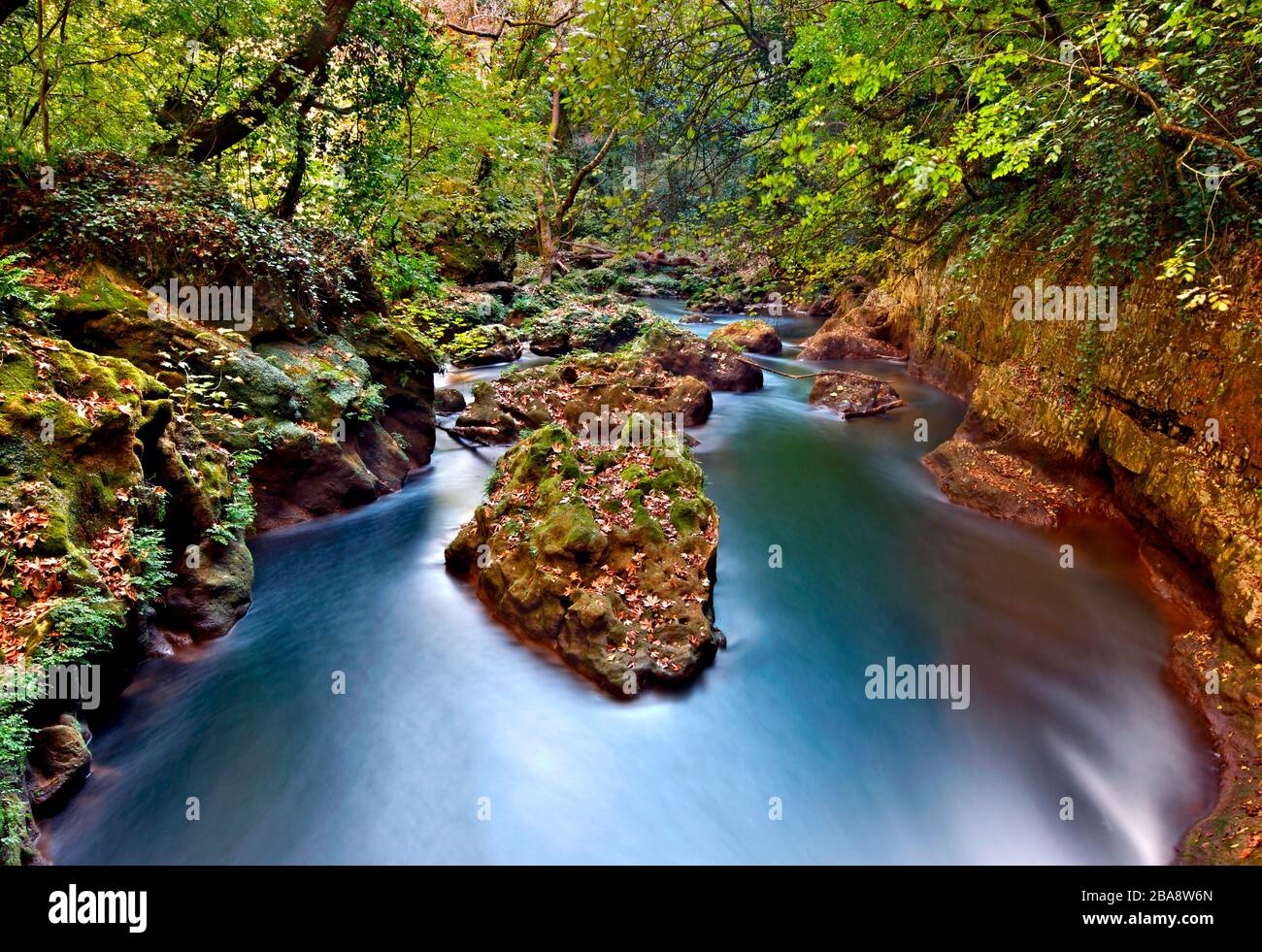 Kalamas river (also known as "Thyamis"), second largest river of Epirus ...