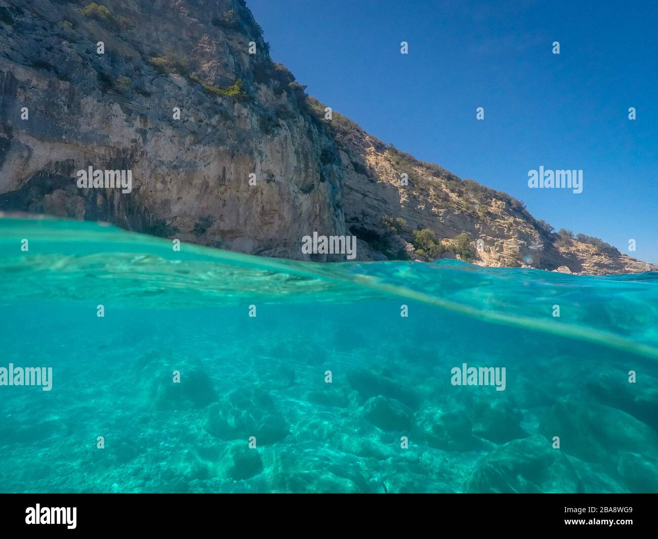 Under the sea wallpaper split hi-res stock photography and images - Alamy