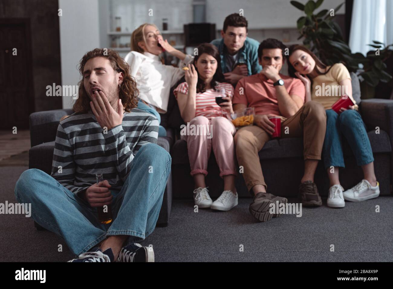 Sitting bored on floor hi-res stock photography and images - Alamy