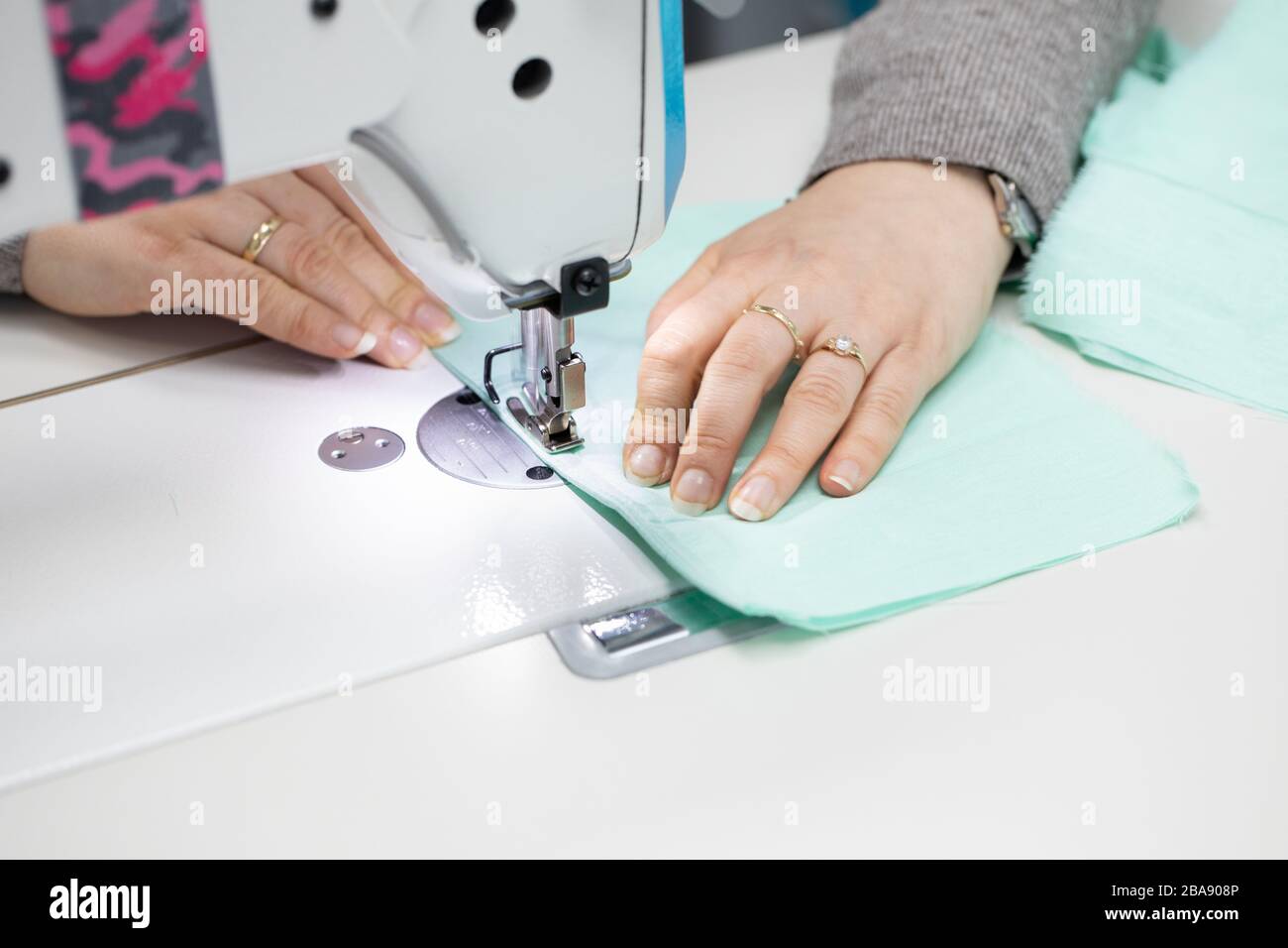 Each piece of fabric has to go through the entire production process ...