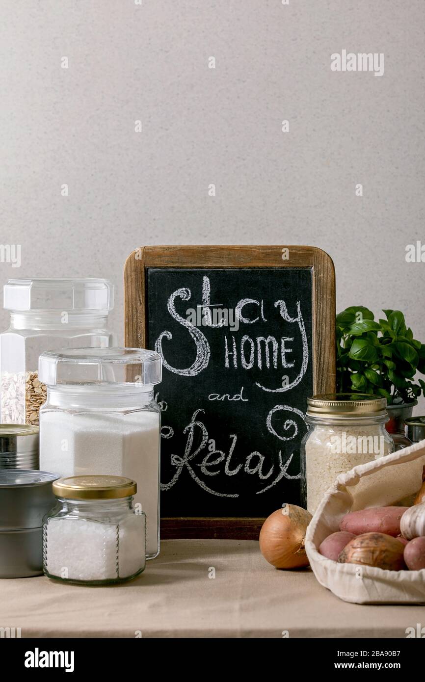 Food kitchen pantry quarantine hi-res stock photography and images - Alamy