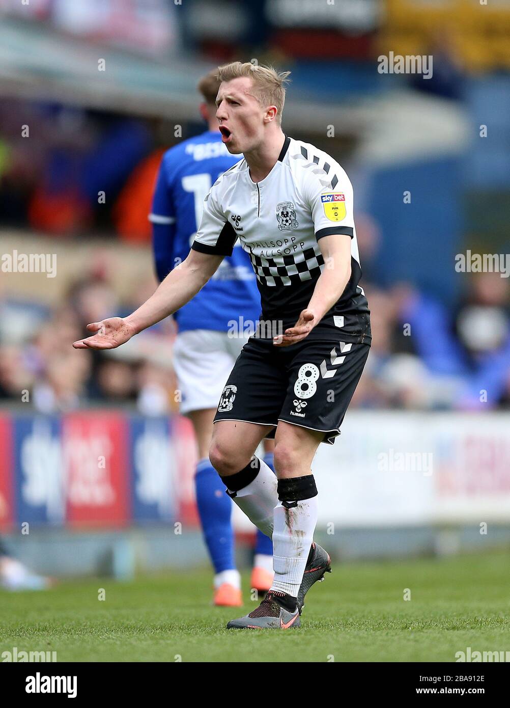 Coventry City's Jamie Allen appeals Stock Photo - Alamy