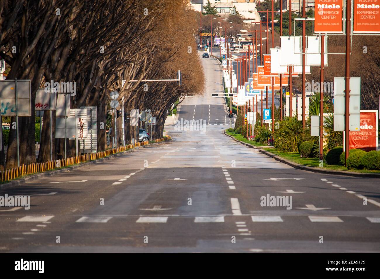 Empty Street At Day