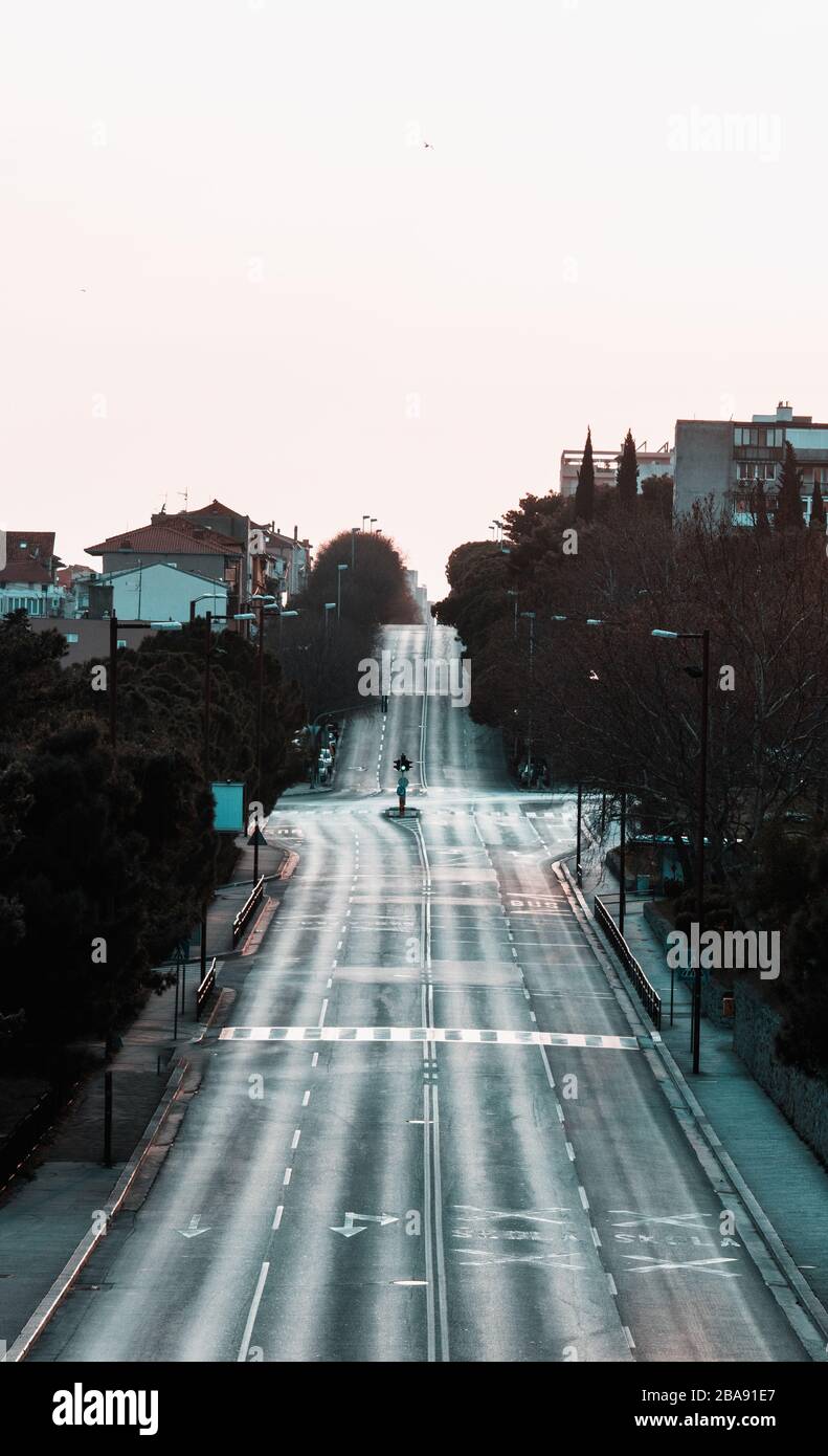 Empty Street At Day
