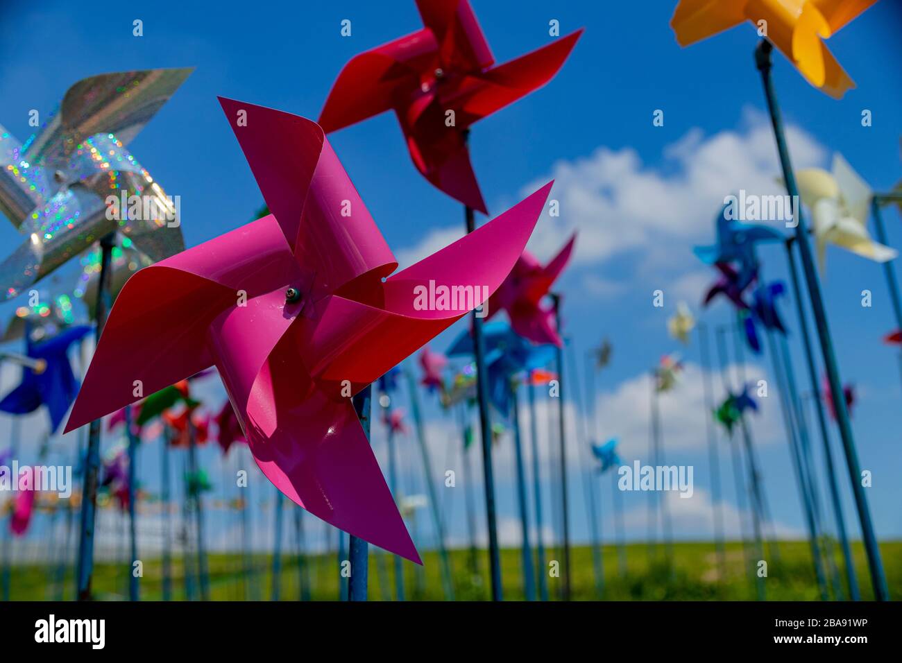 Pink windmill hi-res stock photography and images - Alamy