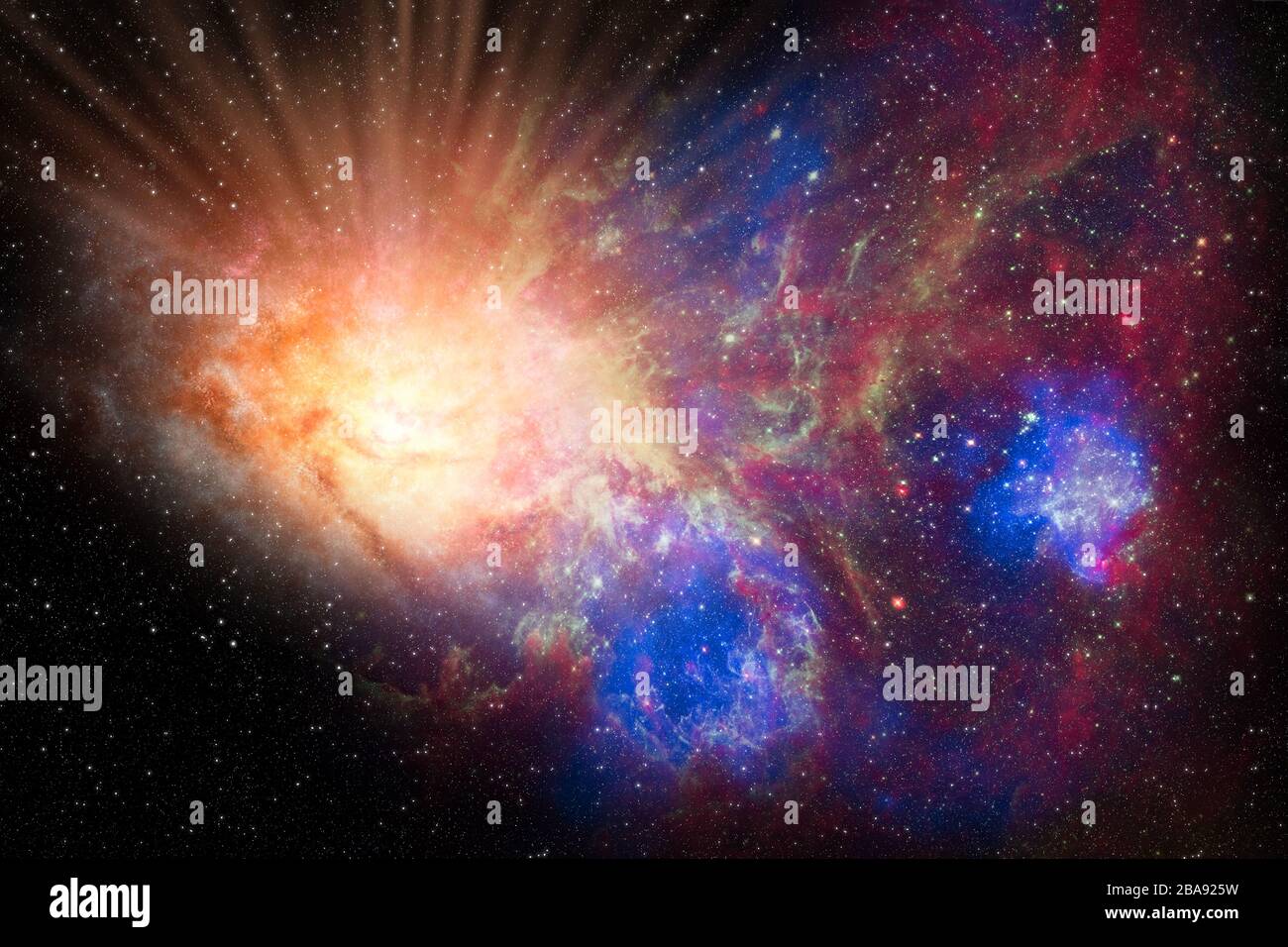 genesis big bang explosion in the outer scape galaxy Elements of this ...