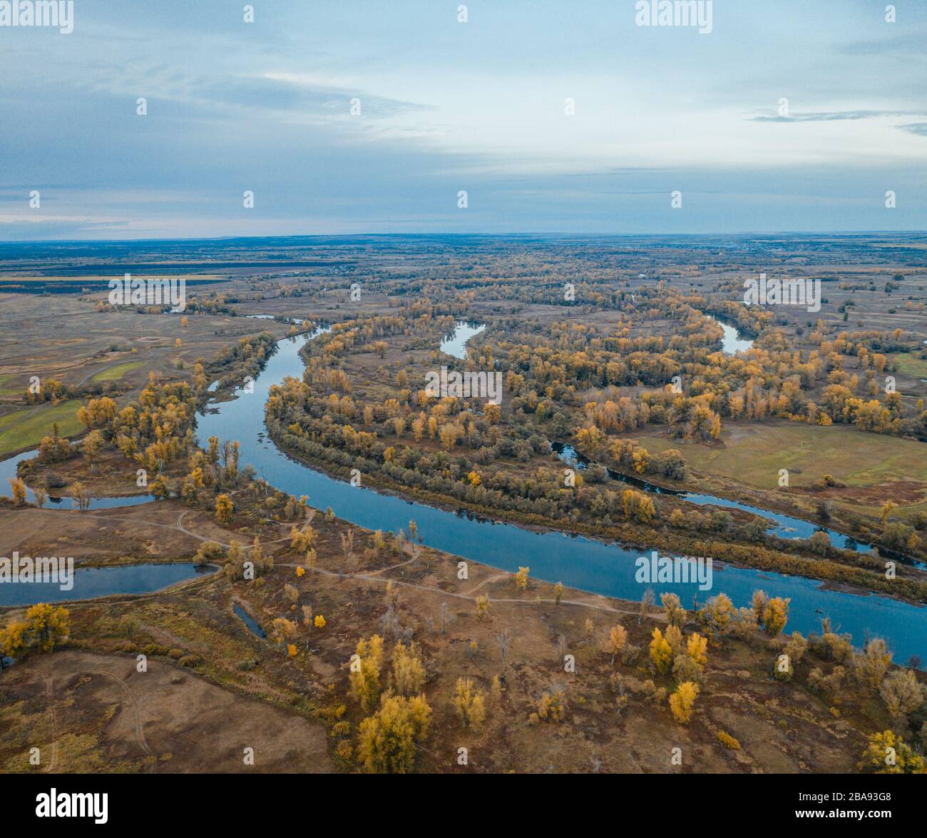 Fall landscape aerial Stock Photo - Alamy