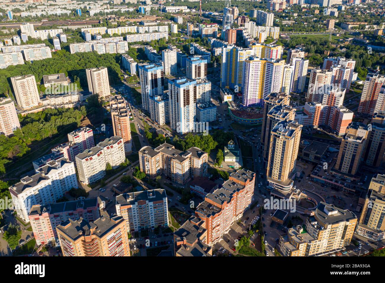 Fall city aerial Stock Photo - Alamy