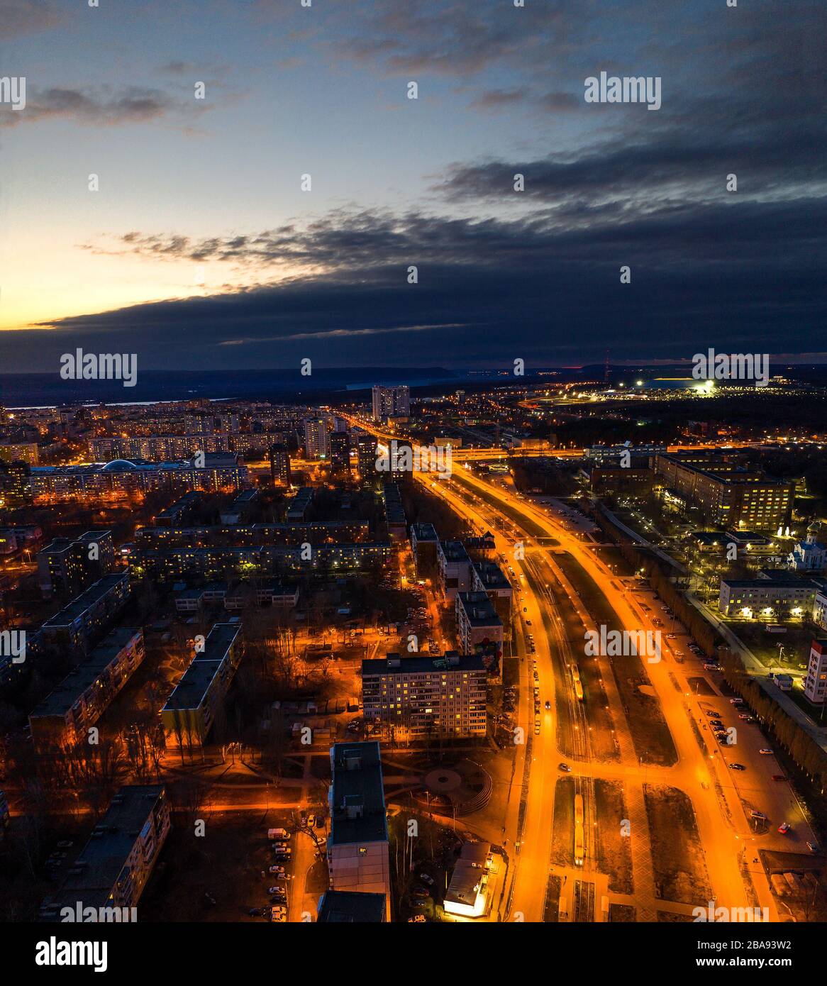 Aerial city view Stock Photo - Alamy