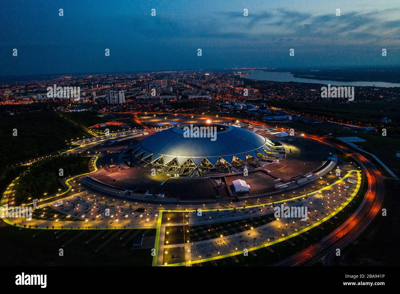 Stadium Aerial View Stock Photo - Alamy