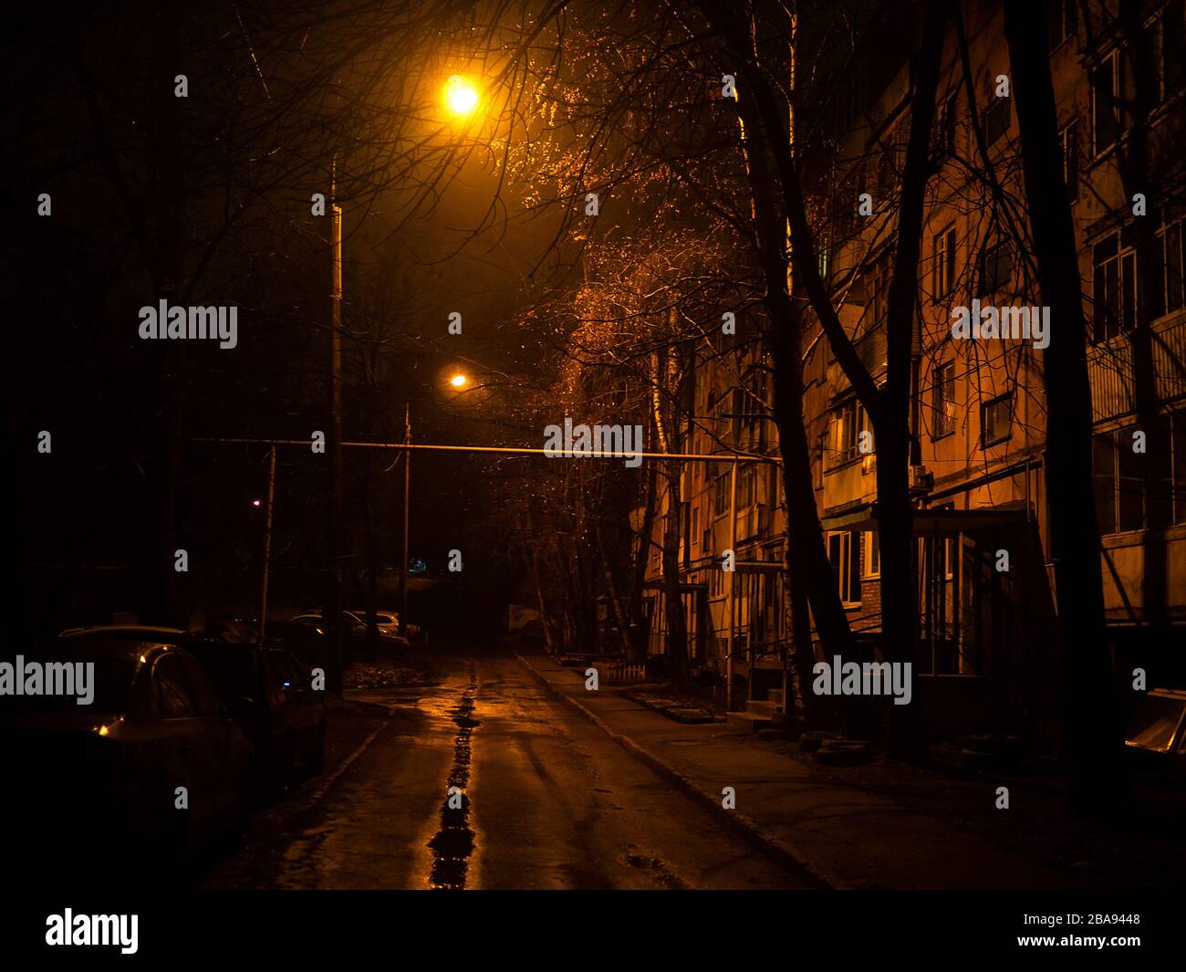 Fall winter city Stock Photo - Alamy