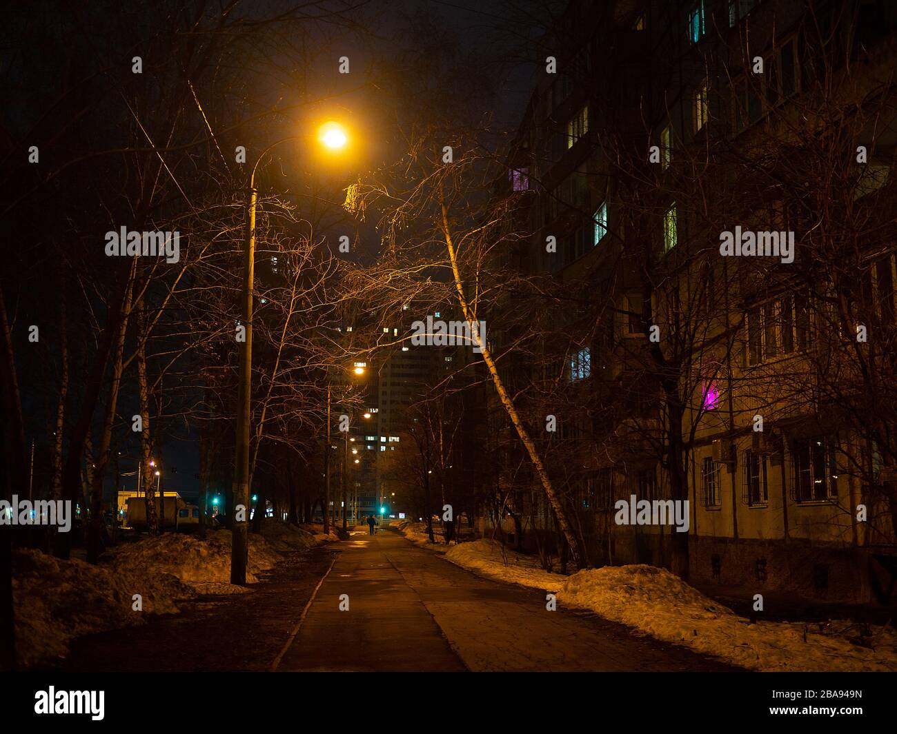 Fall winter city Stock Photo - Alamy