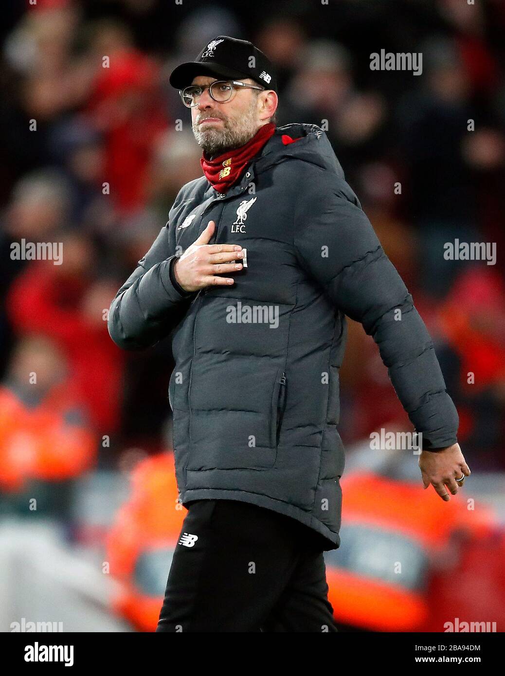 Liverpool manager Jurgen Klopp appears dejected after the final whistle ...