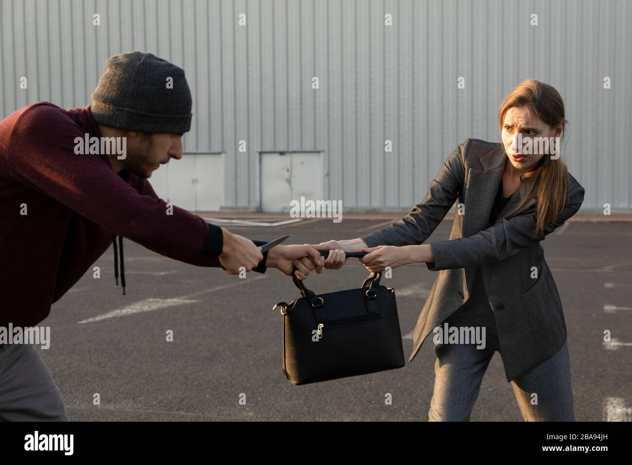 A man attacked a defenseless woman in a parking lot, he is trying to ...