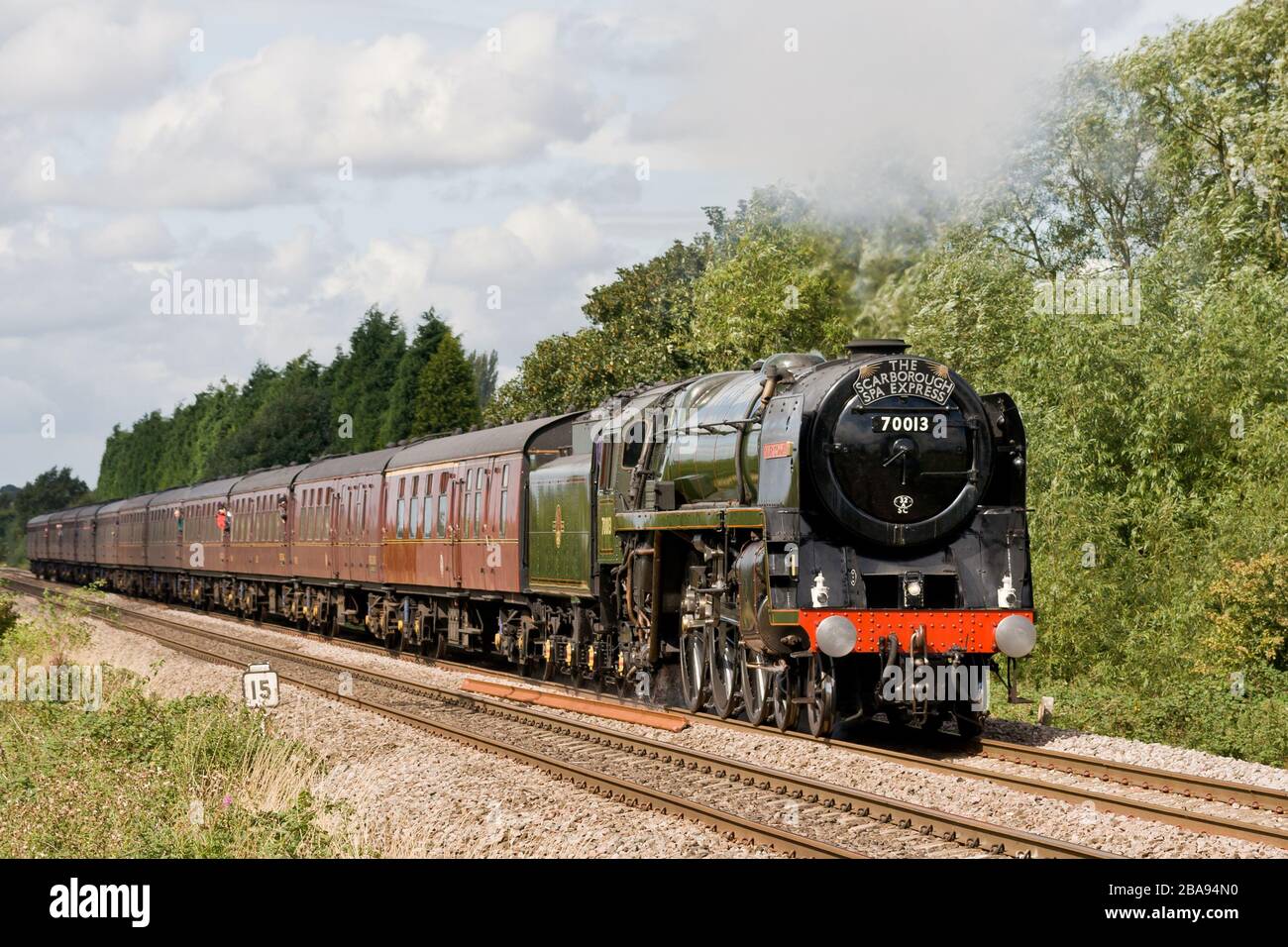 Oliver cromwell 70013 steam locomotive hi-res stock photography and ...