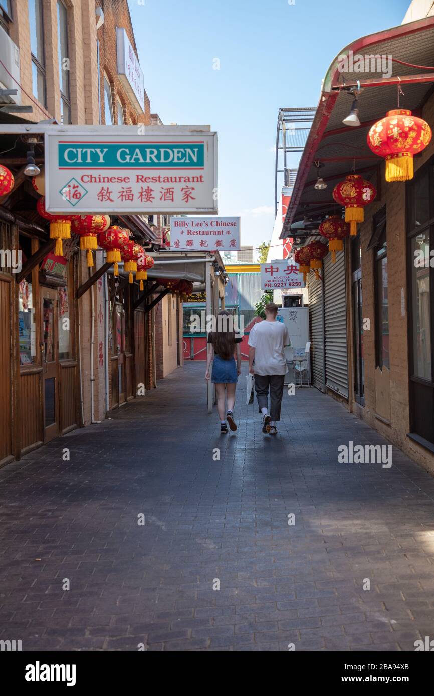 China town perth empty steet hi-res stock photography and images - Alamy