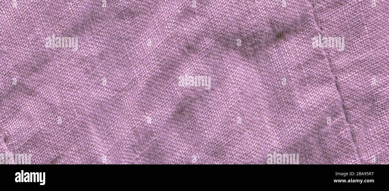 Texture of linen purple fabric. Purple fabric background Stock Photo ...