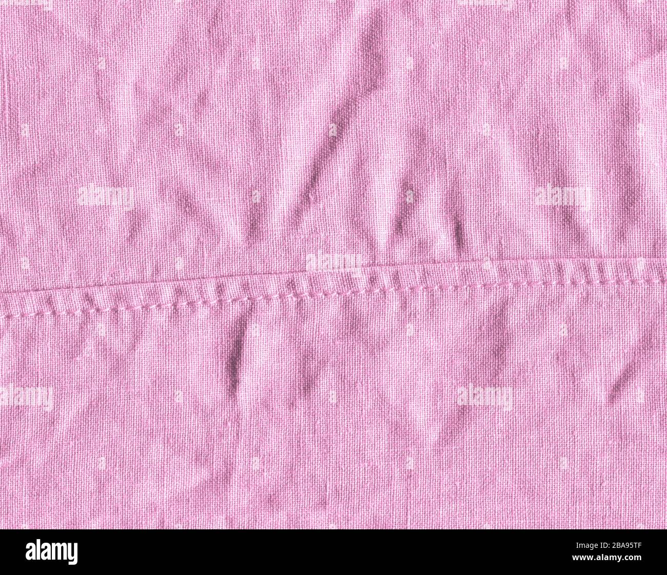 Surface pink texture. Pink linen background. Pink linen texture cloth ...