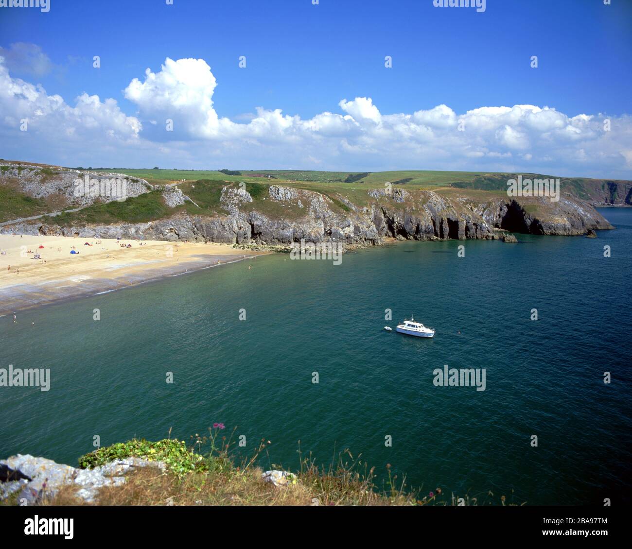 Barafundle Bay, Pembrokeshire, West Wales Stock Photo - Alamy