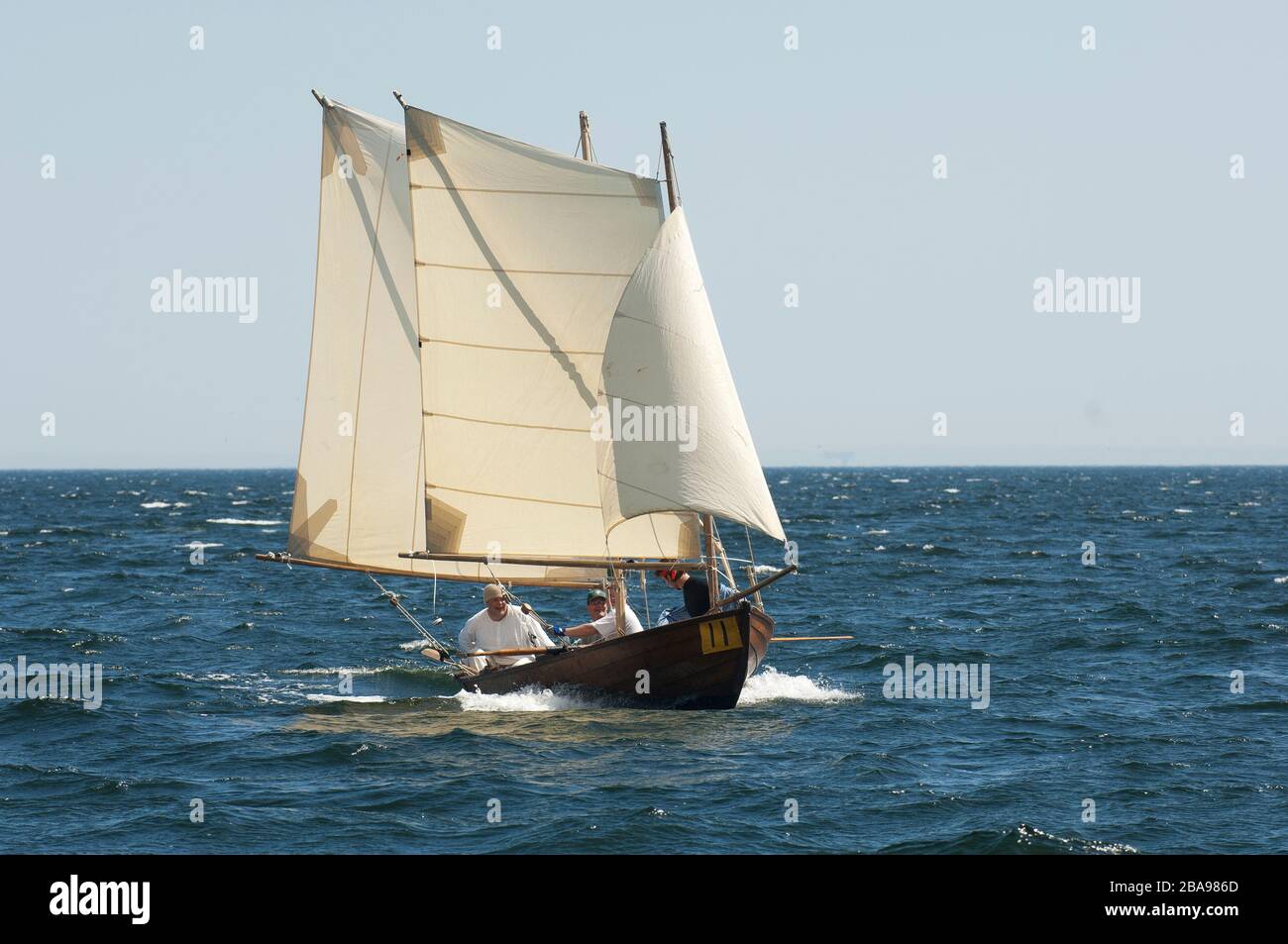 Old traditional post rowed over the Åland Sea Stock Photo - Alamy