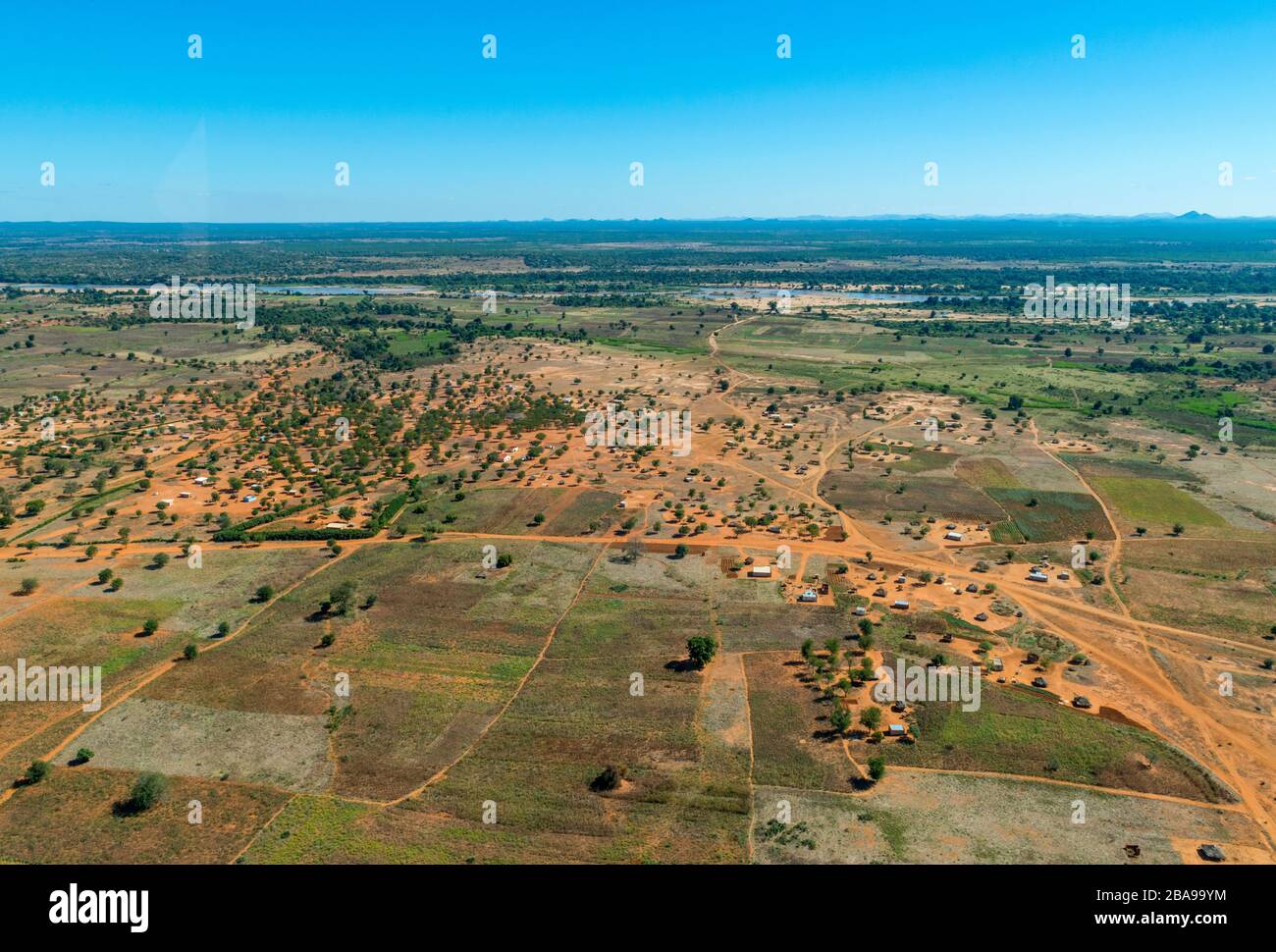 An aerial view of Checheche Zimbabwe Stock Photo - Alamy