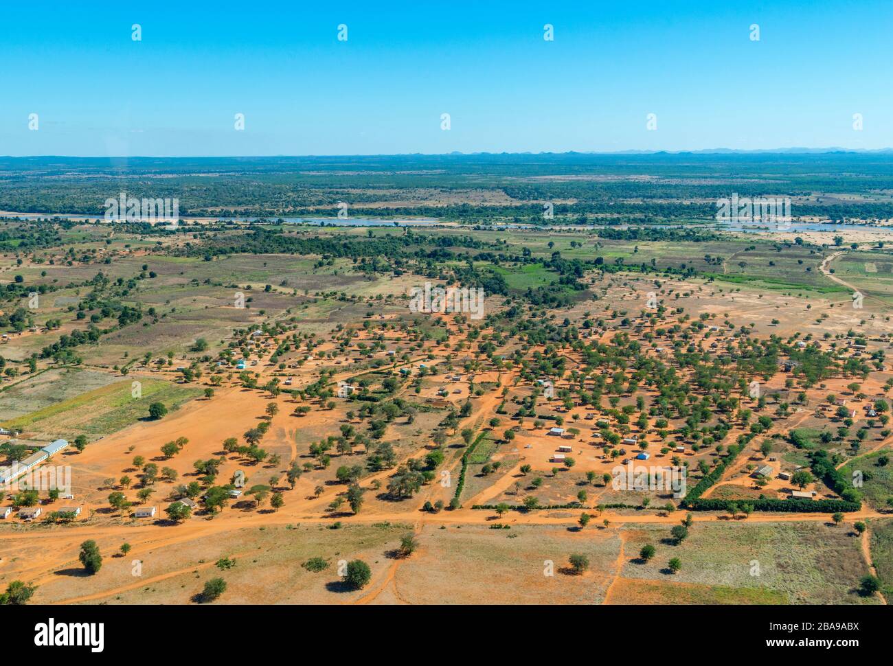 An aerial view of Checheche Zimbabwe Stock Photo - Alamy