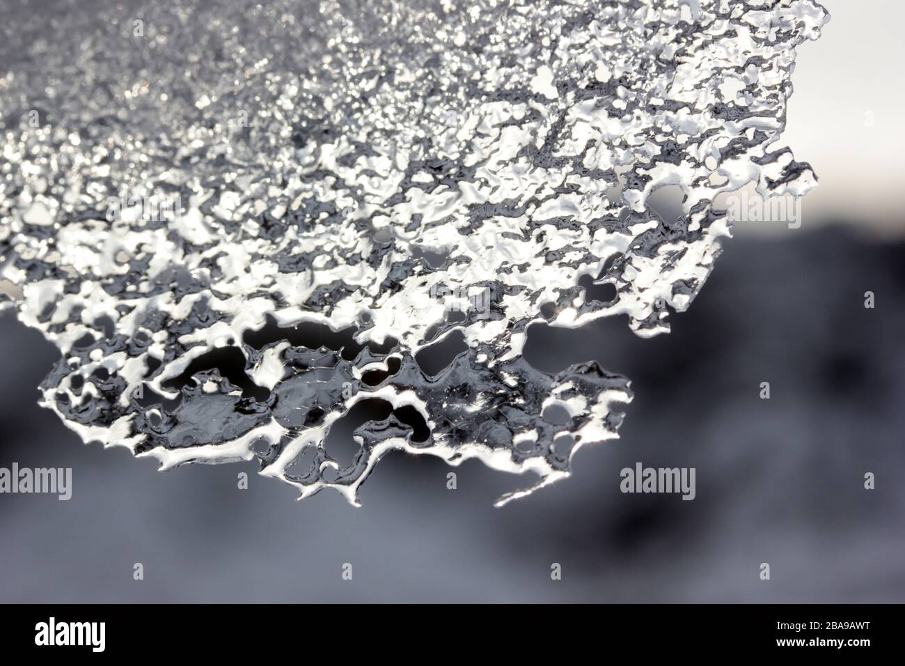 melting ice floe abstract texture background Stock Photo - Alamy