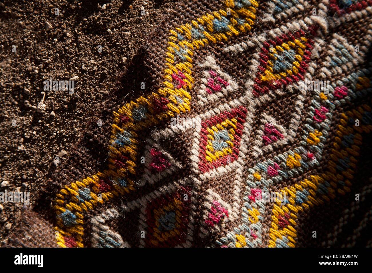 Handmade Old Ancient Turkish Rugs Stock Photo - Alamy