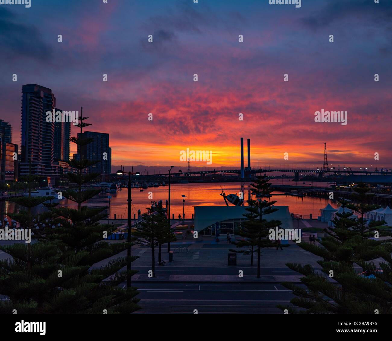 sunset at riverside Stock Photo - Alamy