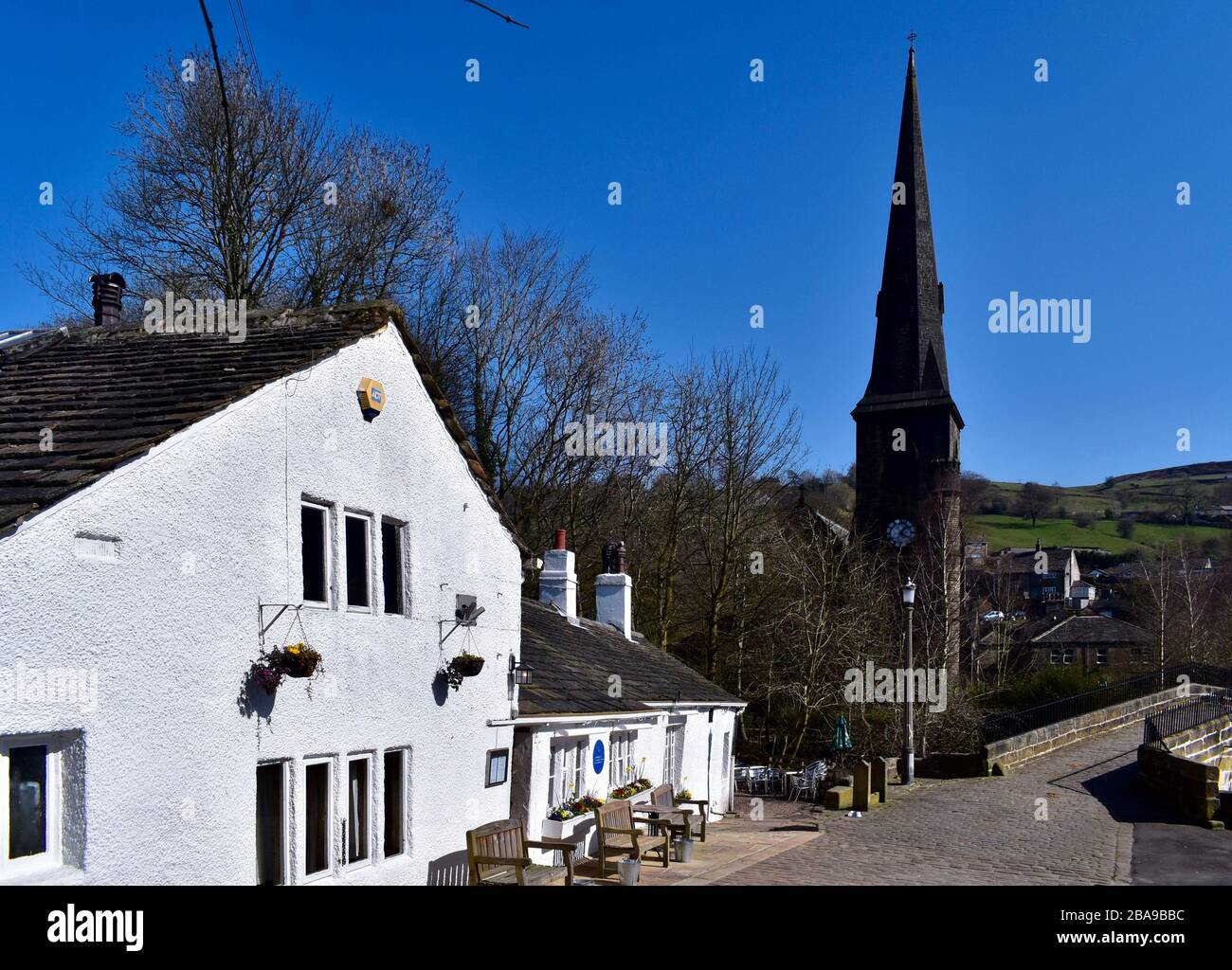 Ripponden village centre hi-res stock photography and images - Alamy