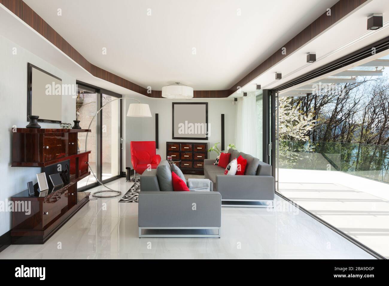 architecture, modern house, beautiful living room, design furniture ...