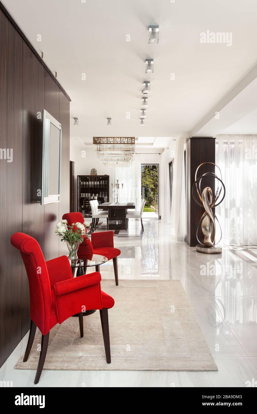 architecture, modern house, beautiful interiors, hall Stock Photo - Alamy