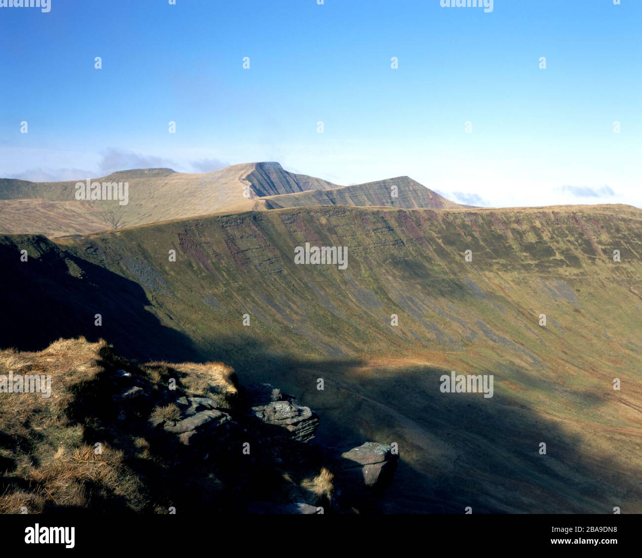 The Brecon Beacons from Craig Chawreli, Brecon Beacons National Park ...