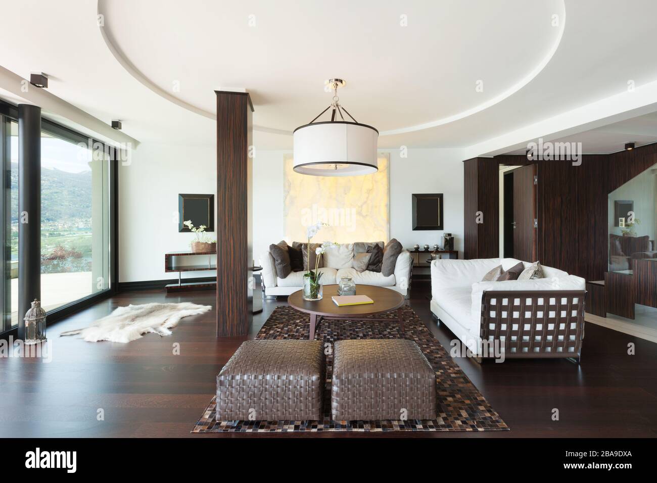 architecture, modern house, beautiful interiors, living room Stock ...