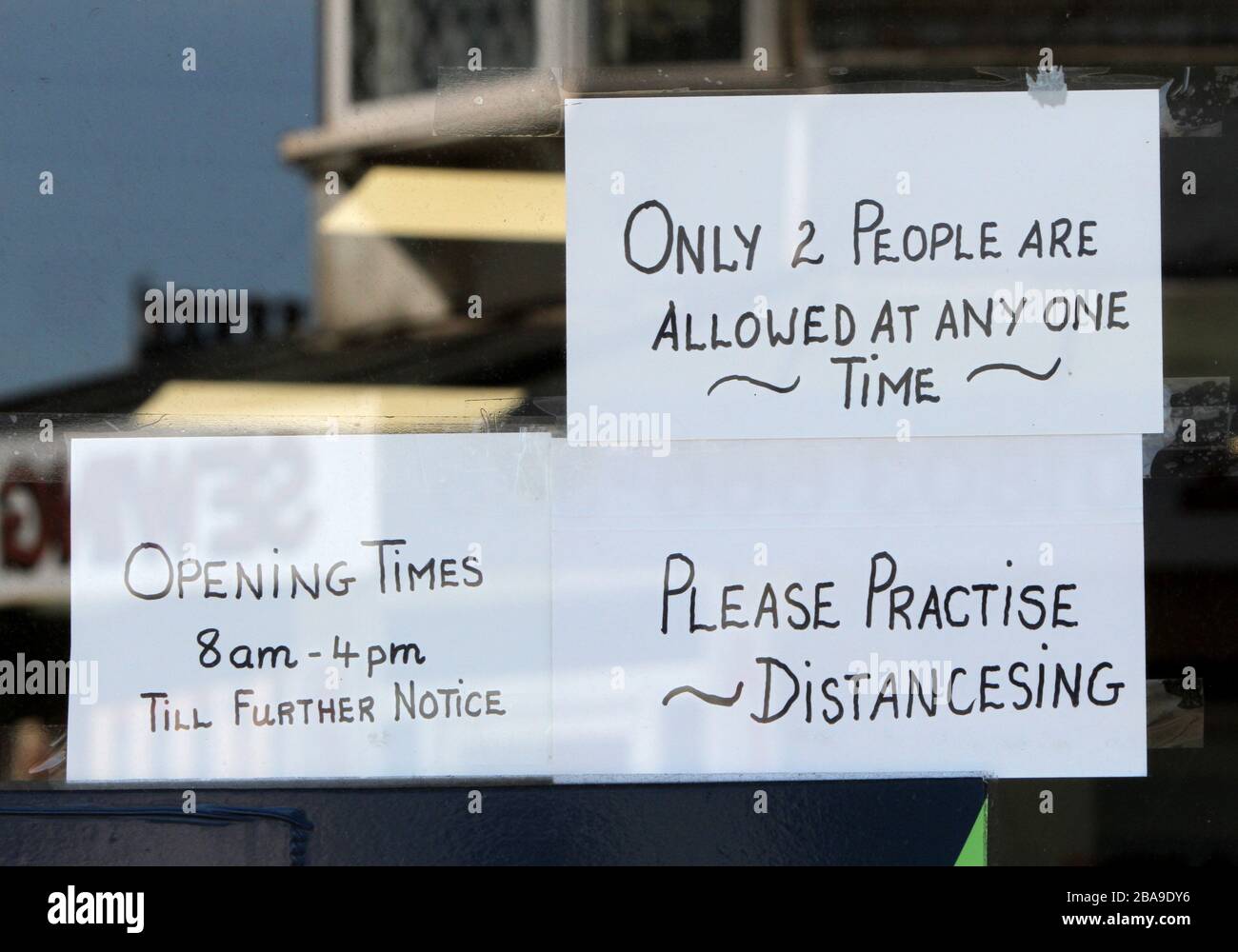 Paignton, Devon, England: Signs around the town warning of the ...